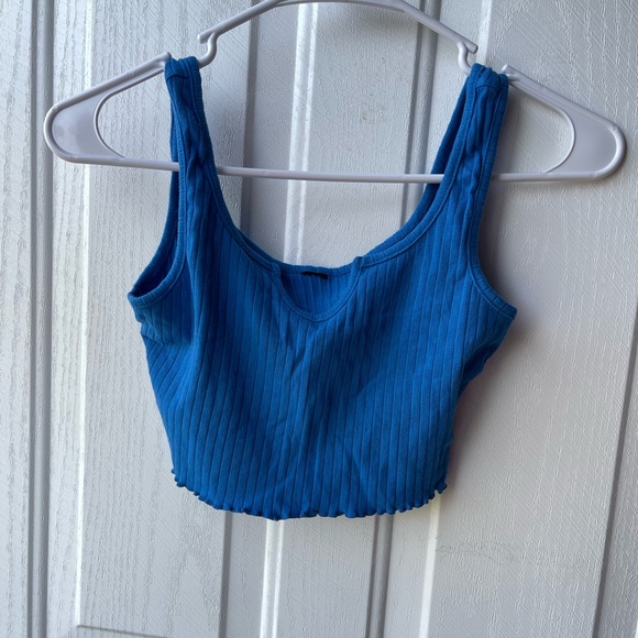 Tops | Knit Rip Crop Top | Poshmark